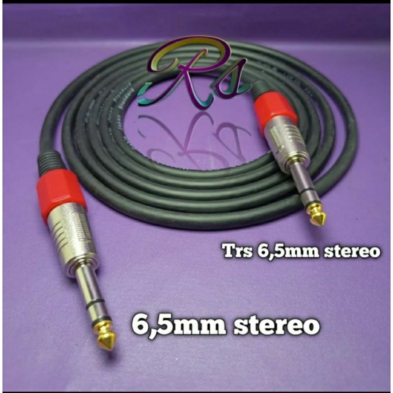 Jual kabel jack akai trs 6,5mm stereo to akai stereo | Shopee Indonesia