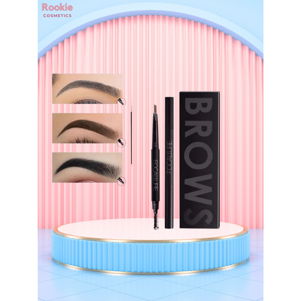 Jual FOCALLURE Waterproof Long-Lasting Eyebrow Pencil - 3 Colours ...