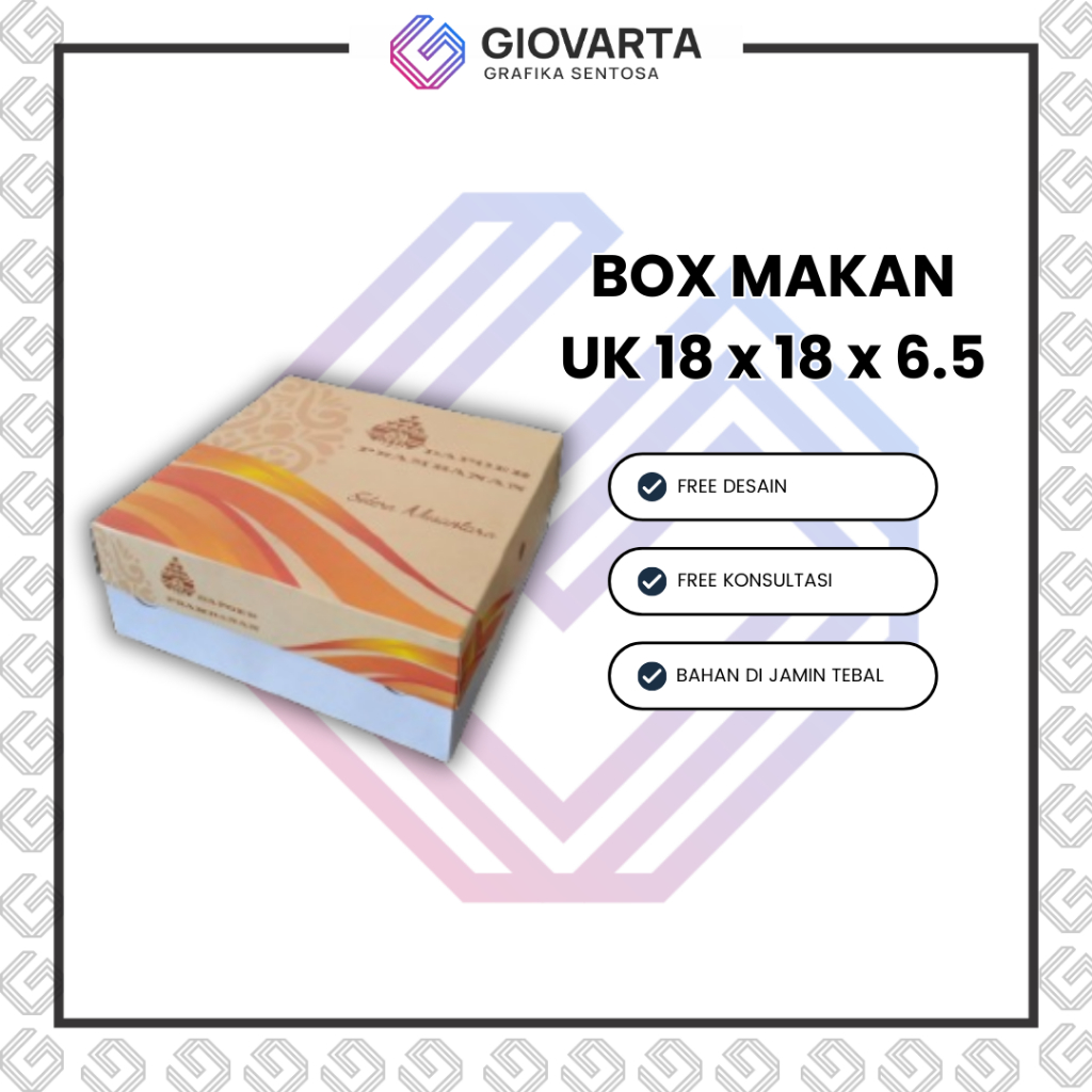 Jual Box Makanan / Lunch Box Paper / Paper Box Lunch Custom Desain ...