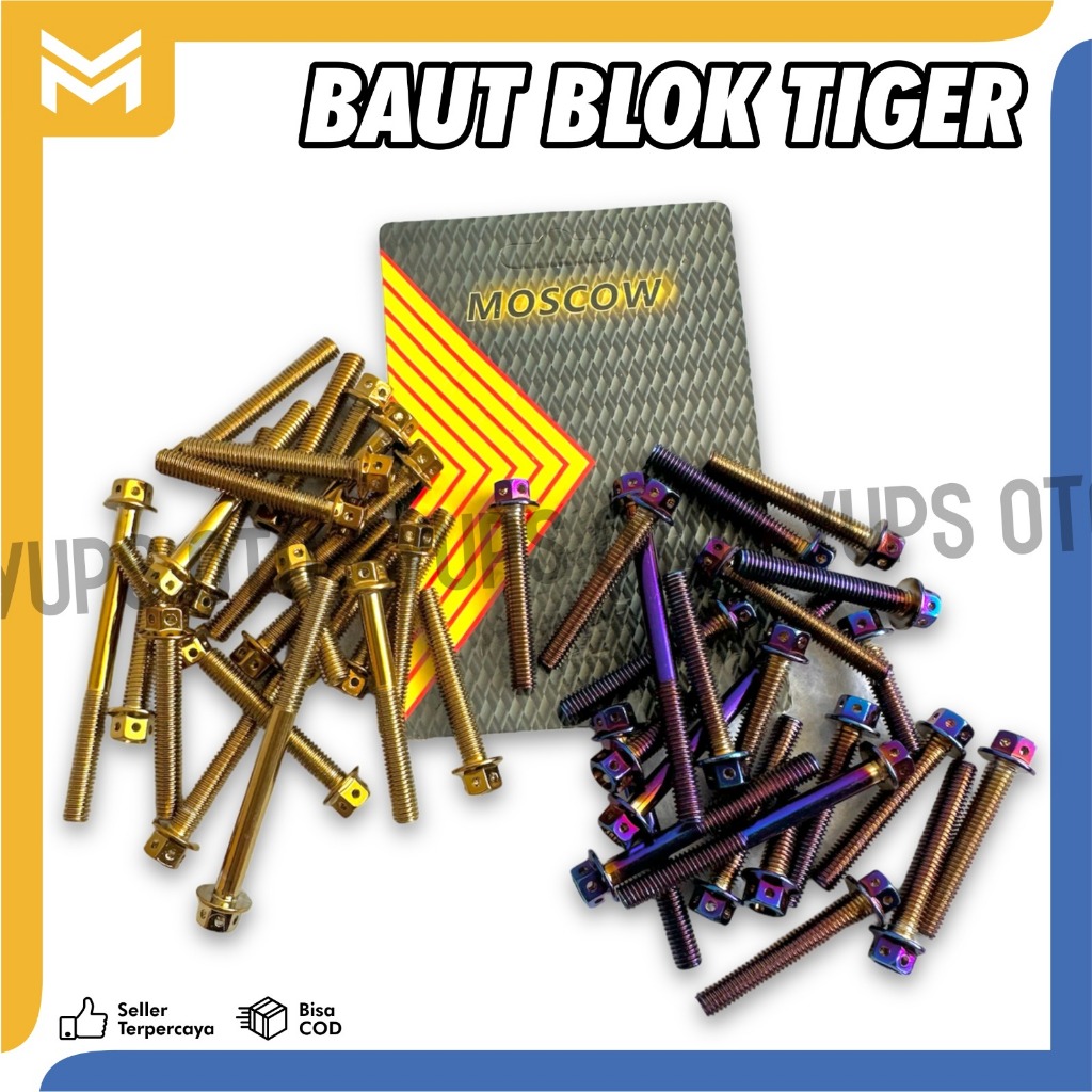 Jual BAUT PROBOLT BLOK GOLD HONDA TIGER MEGAPRO CB GL BAUT BAK KALTER ...