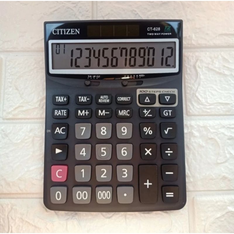 Jual KALKULATOR CITIZEN CT 628 12 DIGIT / KALKULATOR MEJA CT 628 12 ...