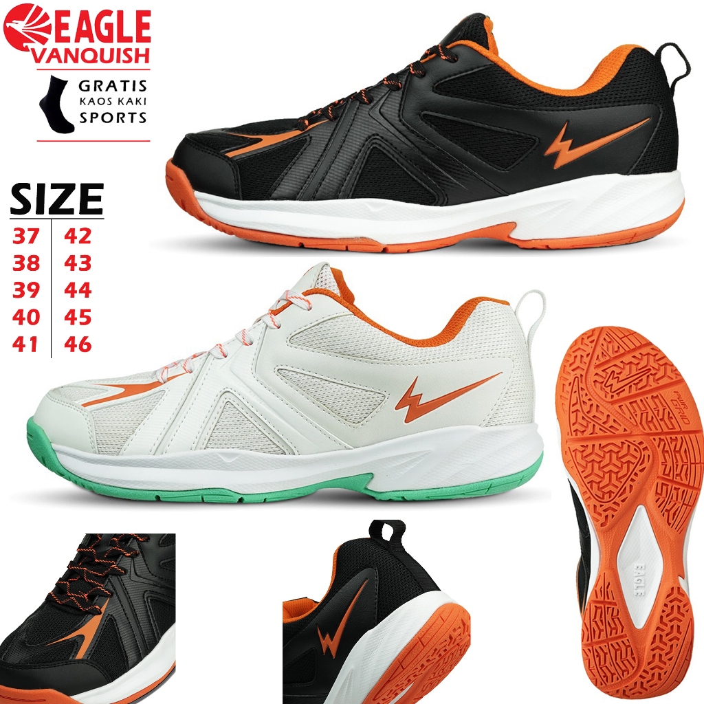 Jual Sepatu Badminton Eagle Vanquish Original Terbaru | Shopee Indonesia