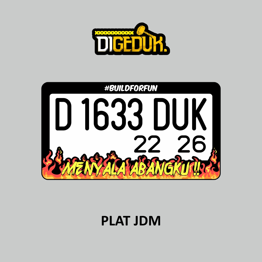 Jual Plat Nomor JDM Custom Frame + Plat / PNP SEMUA MOTOR | Shopee ...