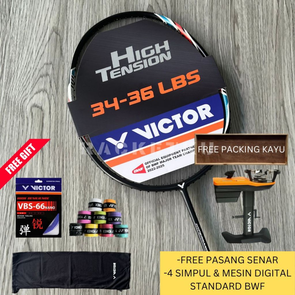 Jual Raket Badminton VICTOR HYPERNANO X 20H ORIGINAL | Shopee Indonesia