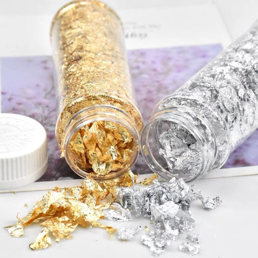 Jual Edible Gold Flakes Foil / Dekorasi Cake / Emas Lembaran | Shopee ...