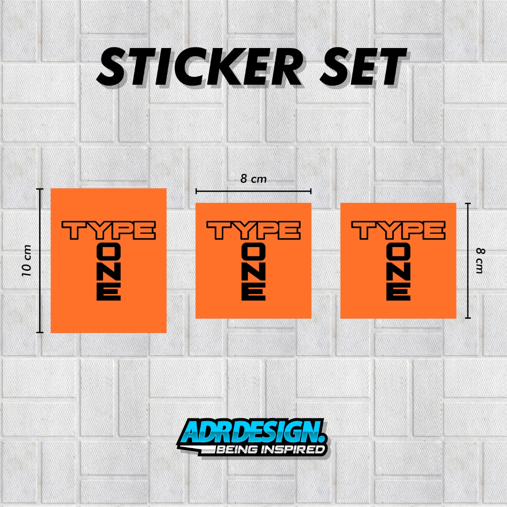 Jual Sticker Bumper Type One Spoon Sports Honda Brio / Jazz / City ...
