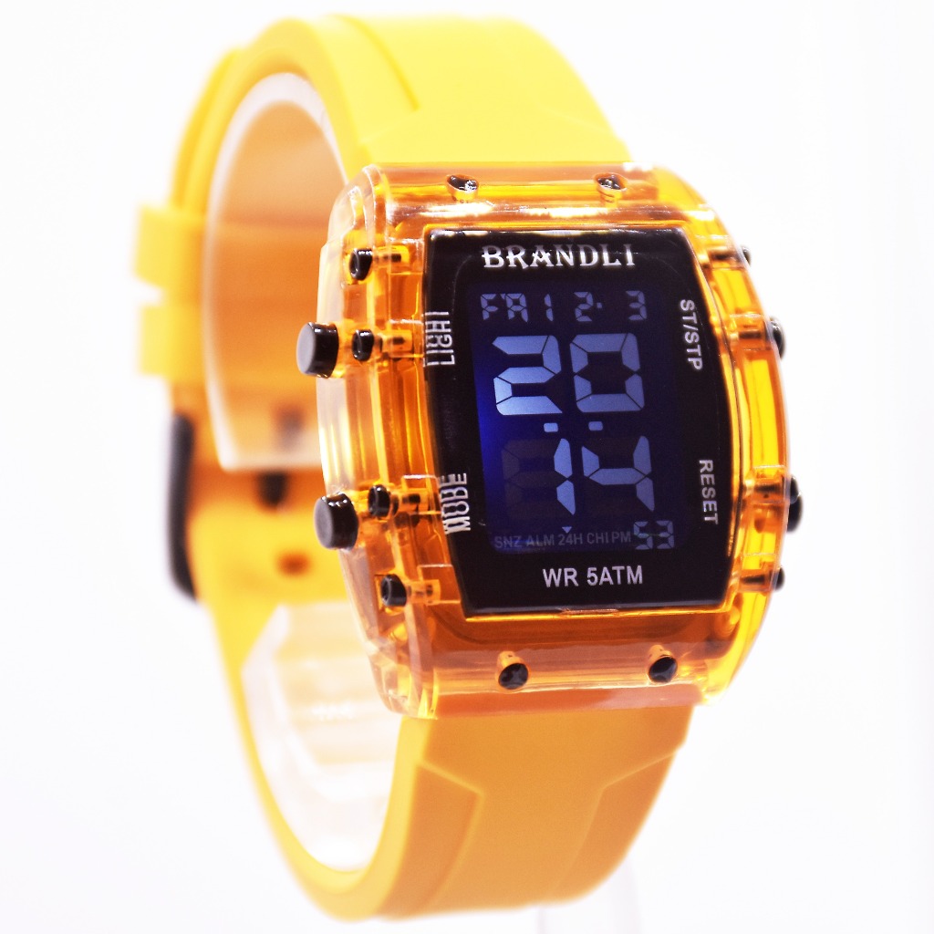 Jual COD Jam Tangan Wanita Digital Brandli-202413 Strap Karet Body ...