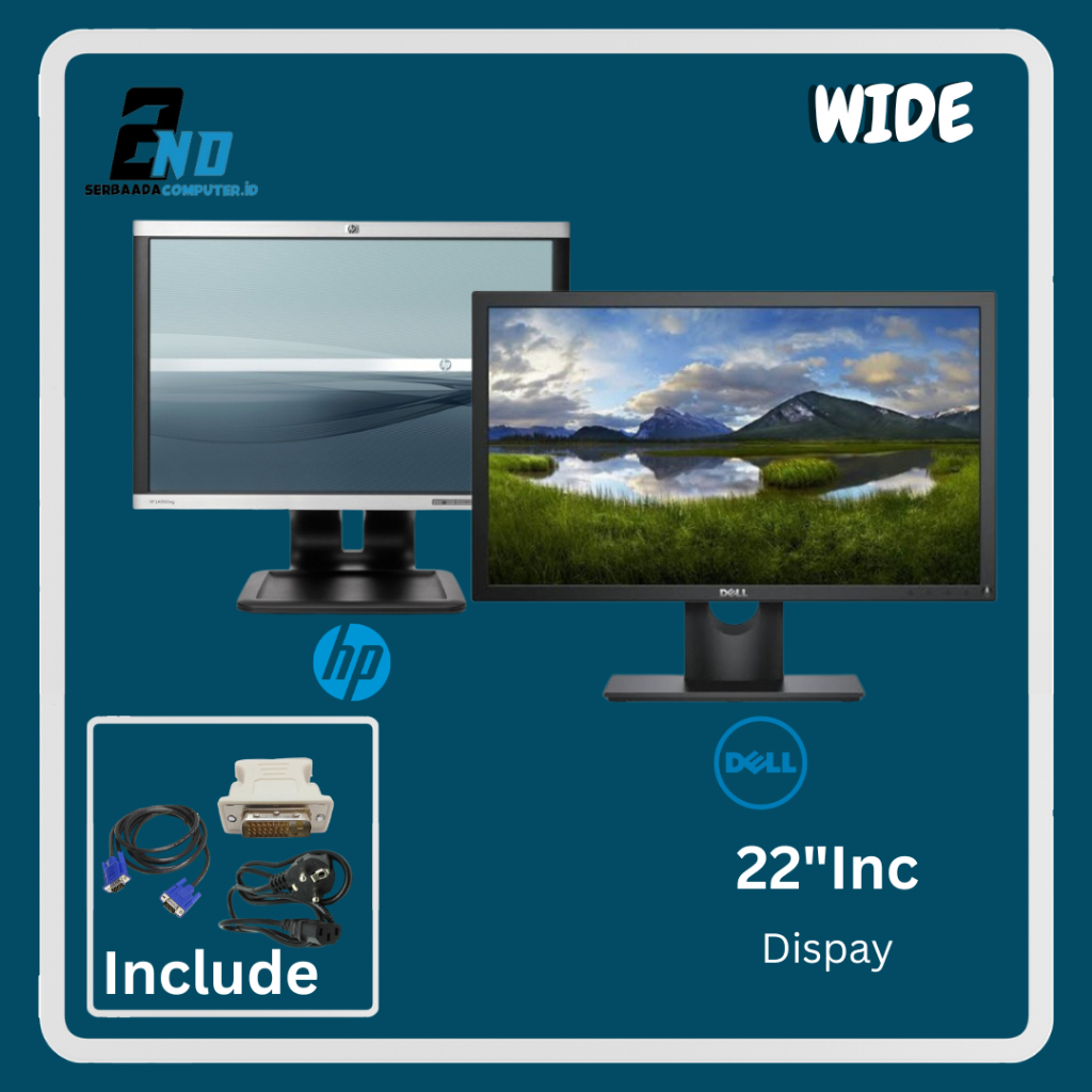 Jual MONITOR 22 INCH Full HD LED LCD/ MONITOR WIDE SCREEN/ MONITOR HP ...