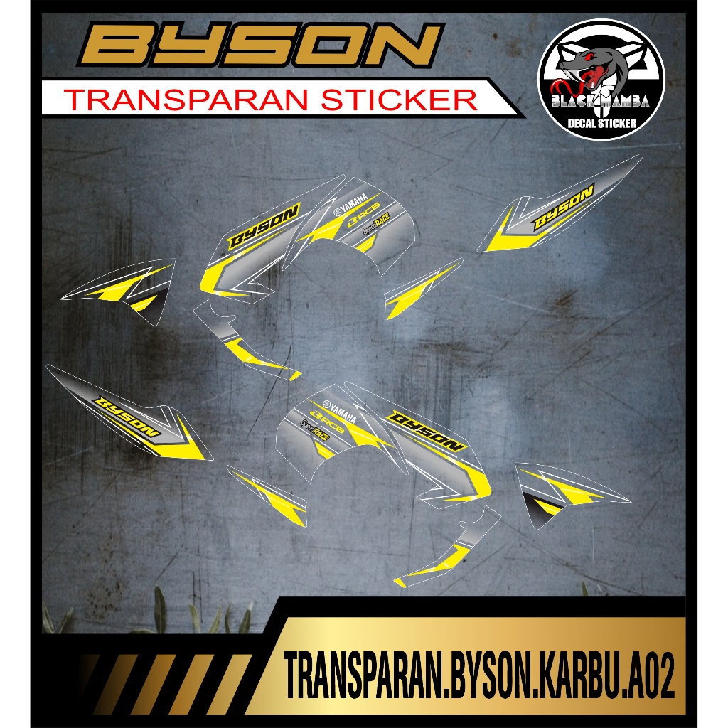 Jual STRIPING TRANSPARAN BYSON KARBU/ STICKER TRANSPARAN YAMAHA BYSON ...