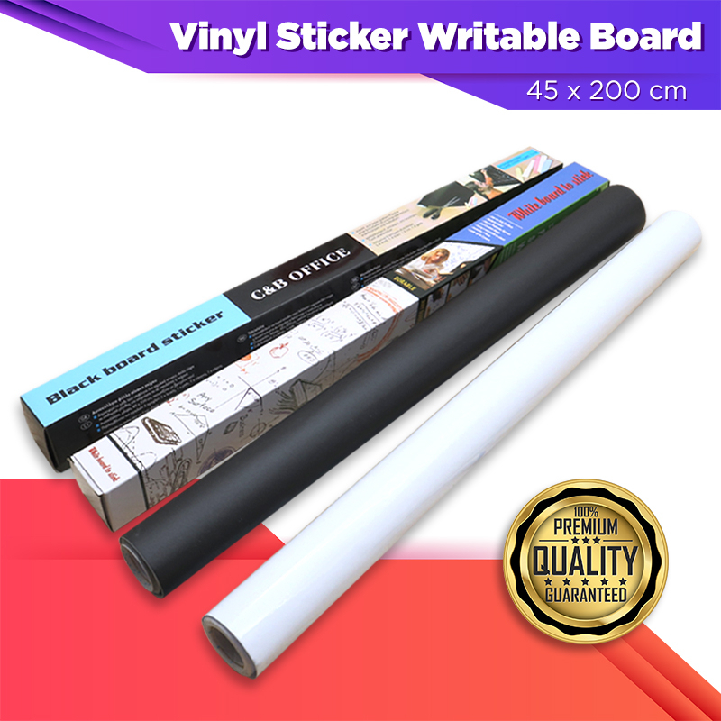 Jual Stiker Papan Tulis White Board Vinyl Papan Tulis Kapur Papan White ...