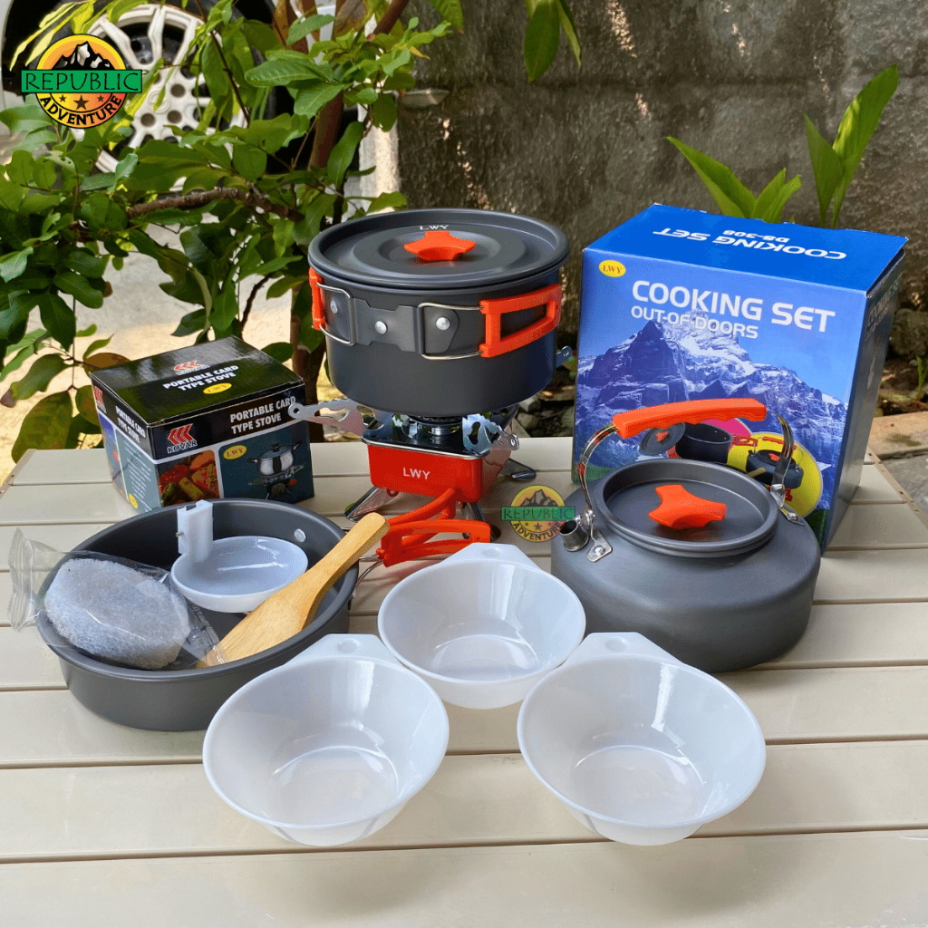 Jual Paket Alat Masak Camping dan Kompor Portable Cooking set camping ...