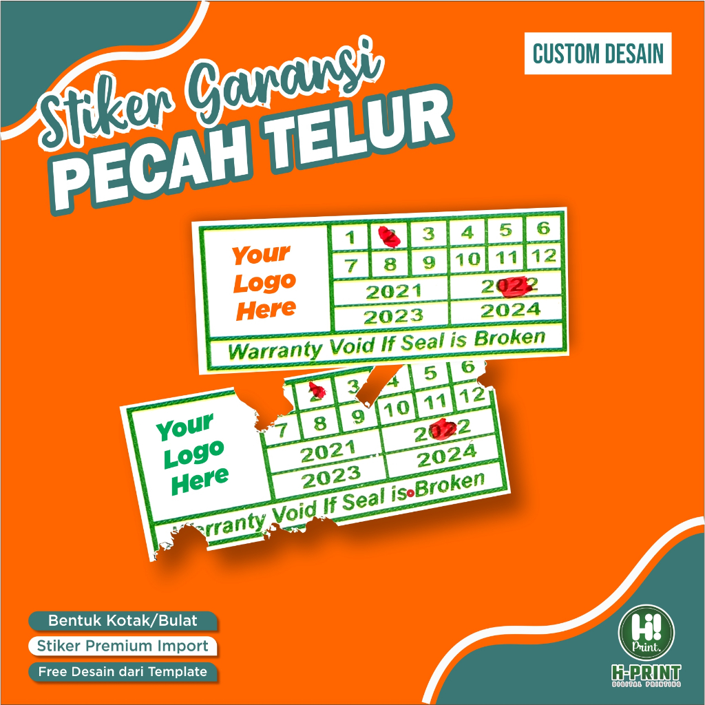 Jual Stiker Segel Garansi Sticker Warranty Pecah Telur Murah Free ...