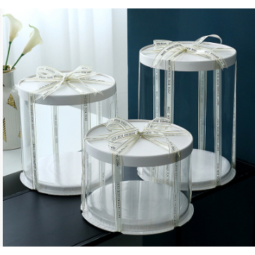 Jual [BOX MIKA KUE BULAT] Box Mika Kue Tabung, Kotak Kue Tart Bulat ...