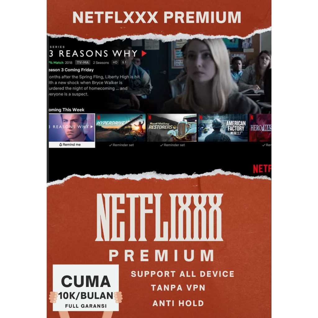 Jual NETFLIX VIP FULL GARANSI ANTI HOLD | Shopee Indonesia