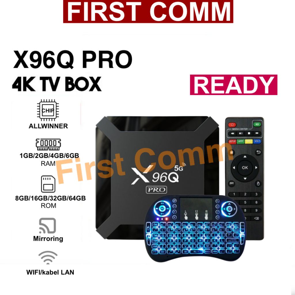 Jual TV Box Android Smart X96Q PRO 4K Smart TV BOX | Shopee Indonesia