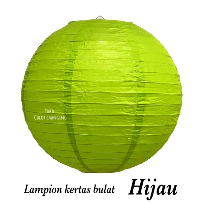 Jual lampion bulat kertas 40 cm ramadan lebaran idul fitri islamic ...