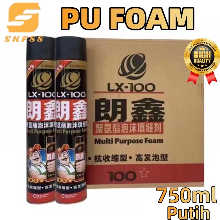 Jual Promo Max PU Sealant Foam Spray 75ml PU Busa Foam Sealant Polyurethane Foam PU FOAM ...