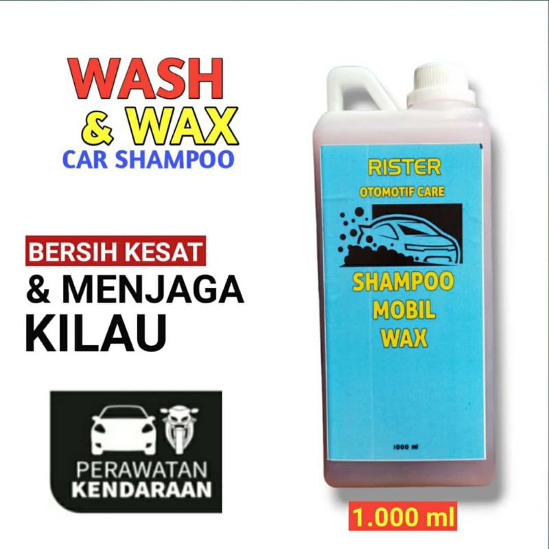 Jual Shampoo Mobil & Motor, Wash & Wax Formula lengkap pengkilap 1 ...