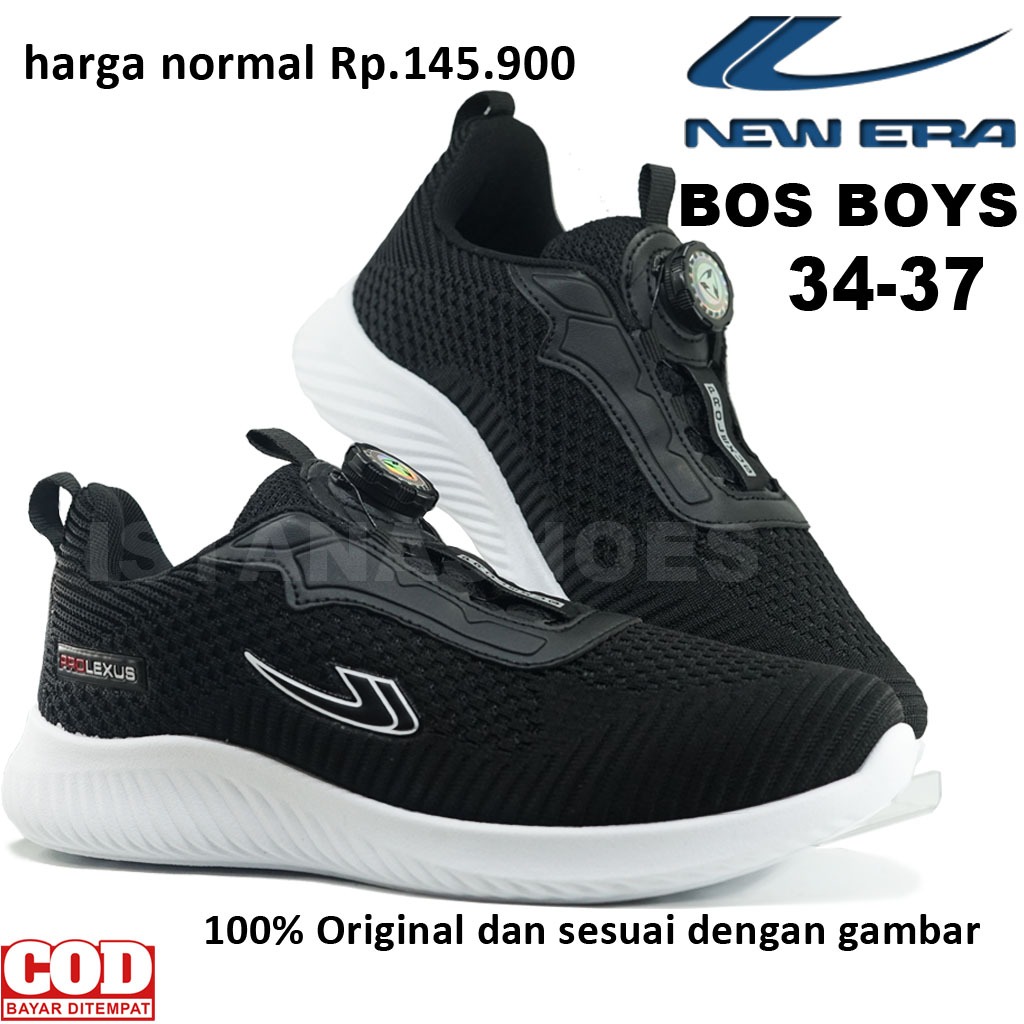 Jual Sepatu Sekolah NEW ERA BOS BOYS PAUD TK SD SMP REMAJA Laki Laki ...