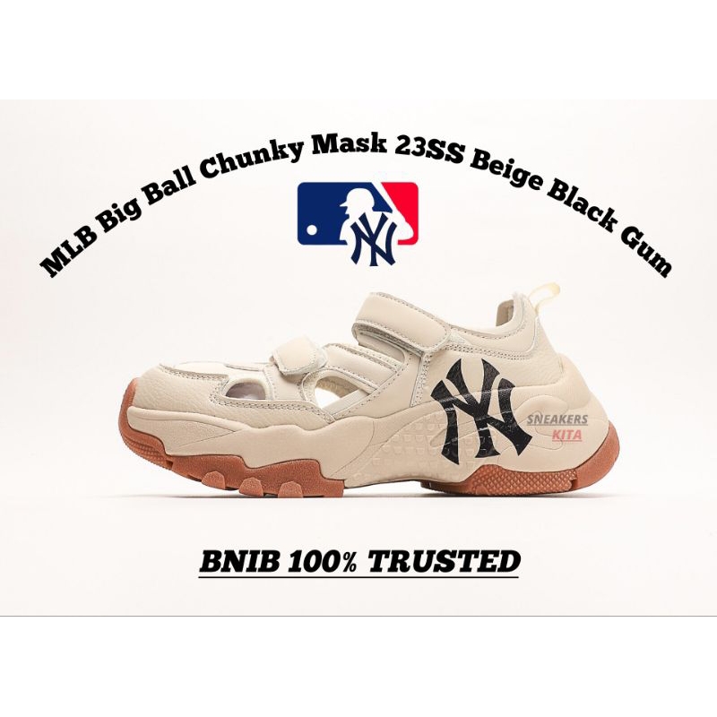 Jual [NEW] Sepatu Sandal MLB Bigball Chunky Mask Dia 23SS Beige Black ...