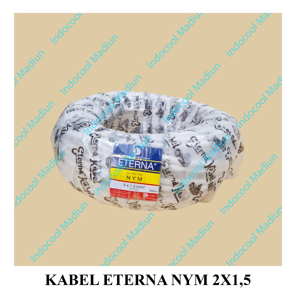 Jual KABEL LISTRIK/ETERNA KABEL/KABEL ETERNA NYM 2X1,5 (HARGA UNTUK 1 METER) | Shopee Indonesia