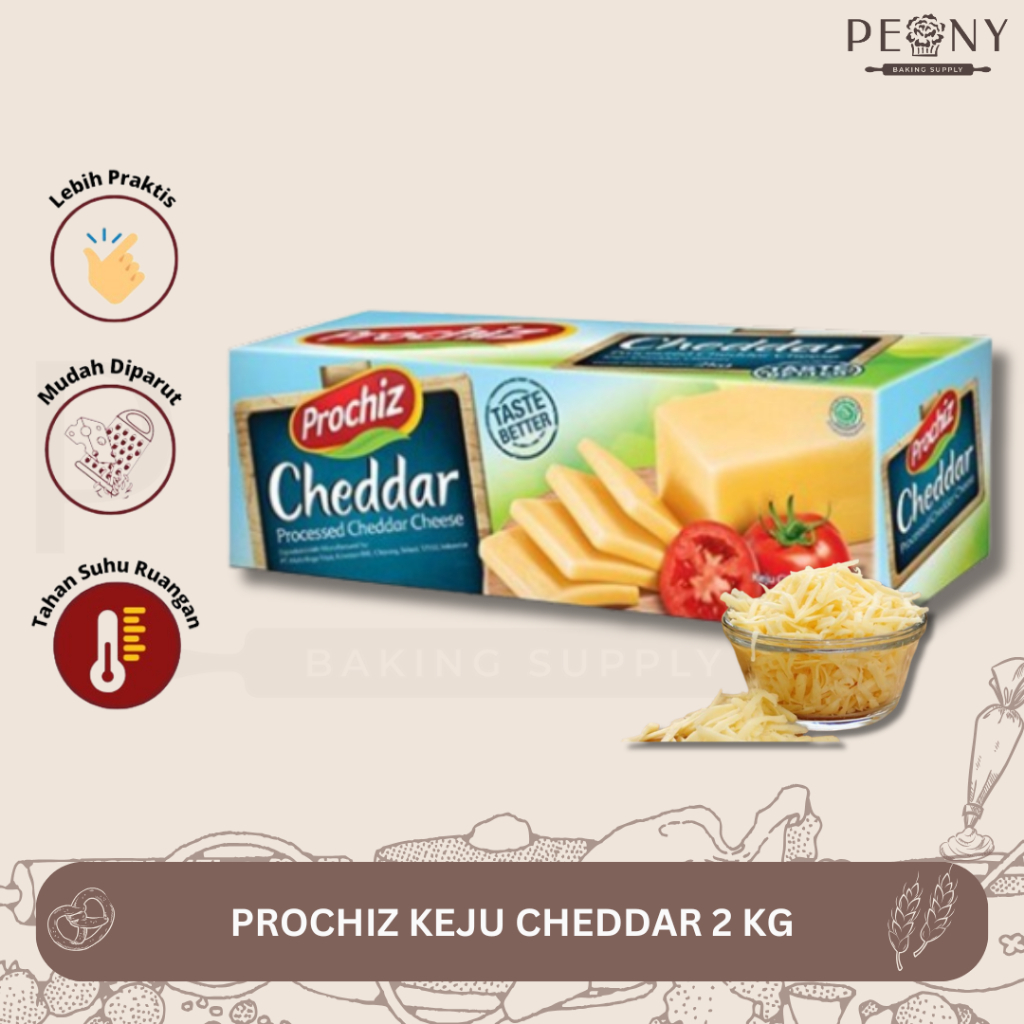 Jual PROCHIZ KEJU CHEDDAR 2 KG | Shopee Indonesia