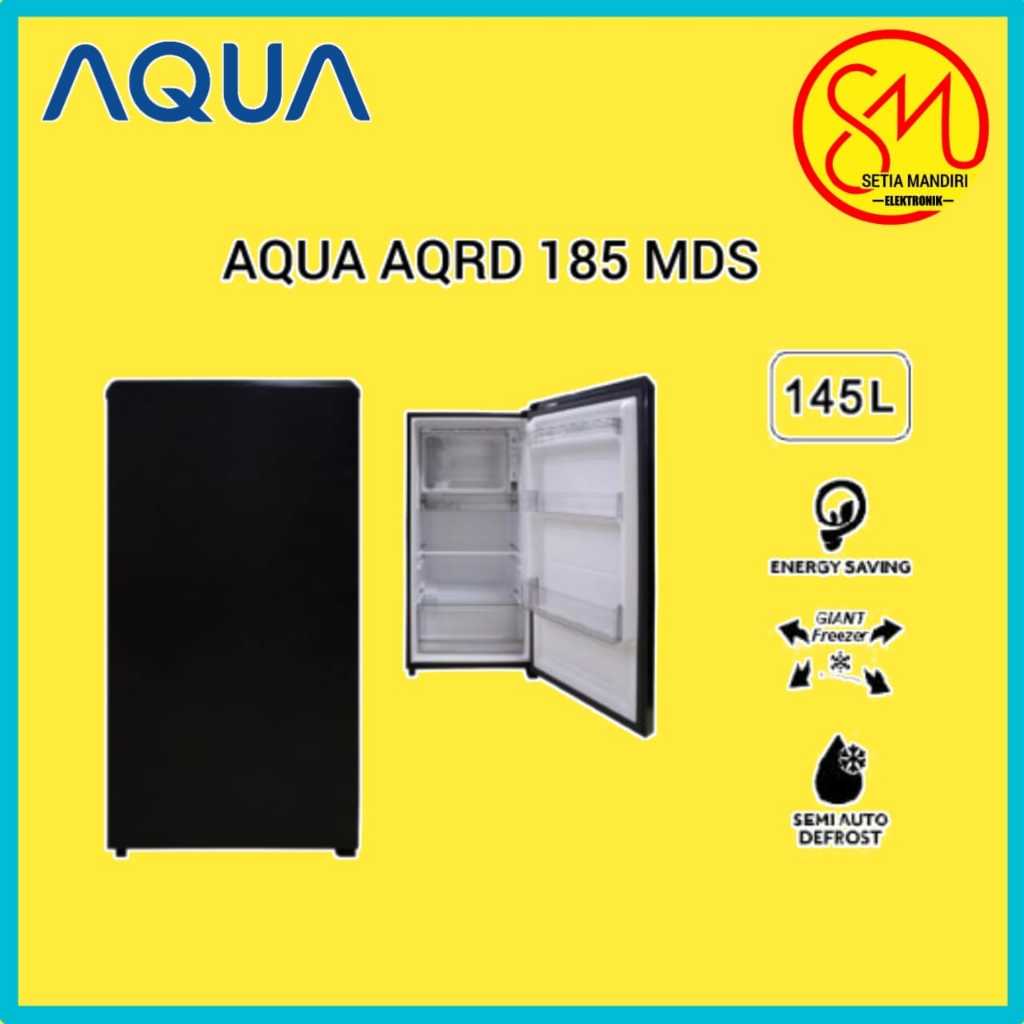 Jual Kulkas Aqua 1 Pintu Aqr D185 MDS Lemari Es aqrd185 Defrost Low Watt | Shopee Indonesia