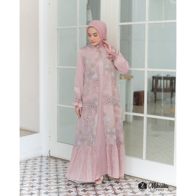 Jual Mikaila dress by Zalifa,dress lebaran cantik,gamis remaja dewasa ...
