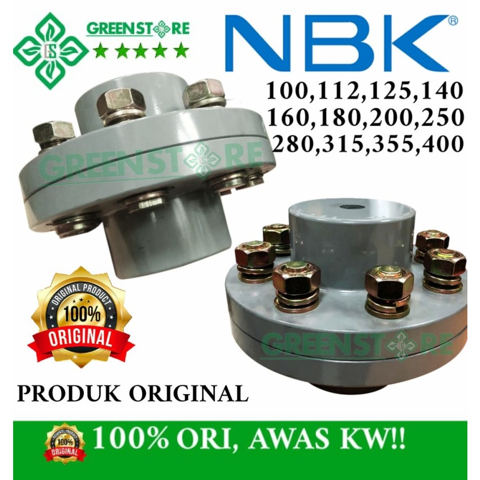 Jual NBK COUPLING FCL180 MAX BORE 50MM- 8BOLT- F3 ORGINAL BRAND JAPAN ...