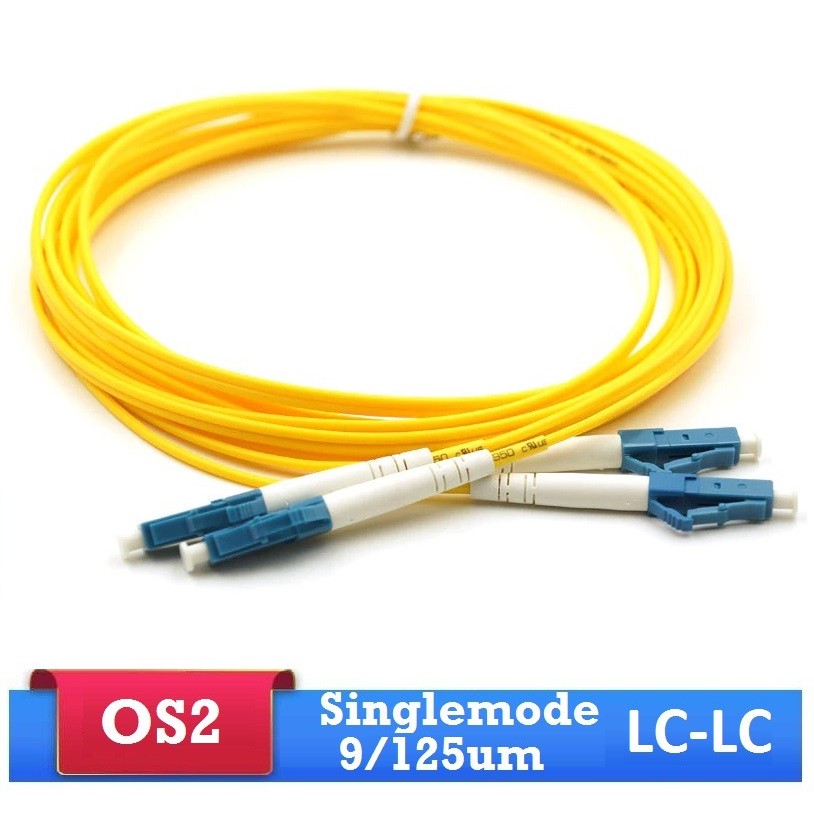 Jual Patchcord Fiber Optic LC LC Duplex Singlemode 9/125um 2 meter ...