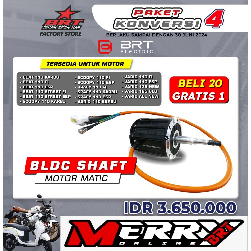 Jual Dinamo BLDC / GEAR Matic 2KW 2000 Watt 72 Volt Motor Listrik BRT | Shopee Indonesia