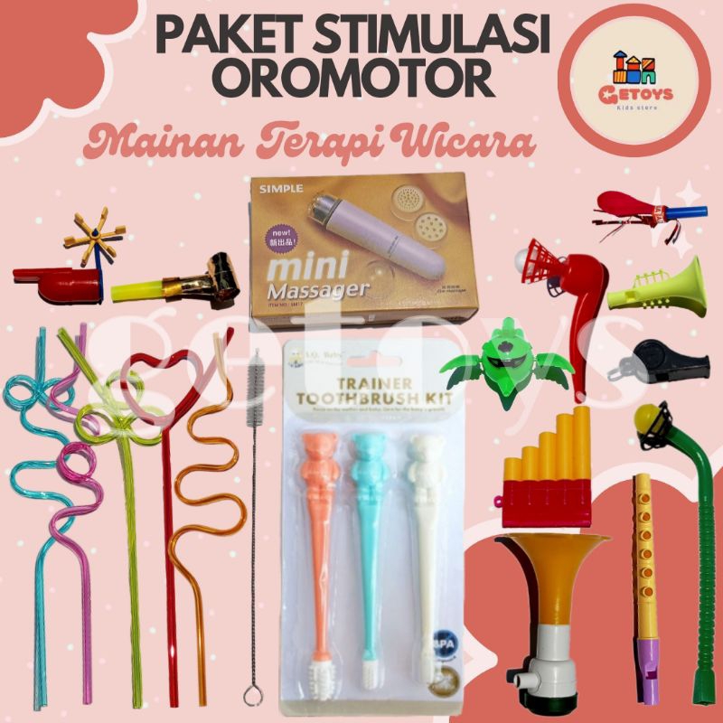 Jual (GE TOYS) PAKET DASAR ALAT TERAPI WICARA/ALAT TIUP/STIMULASI ...