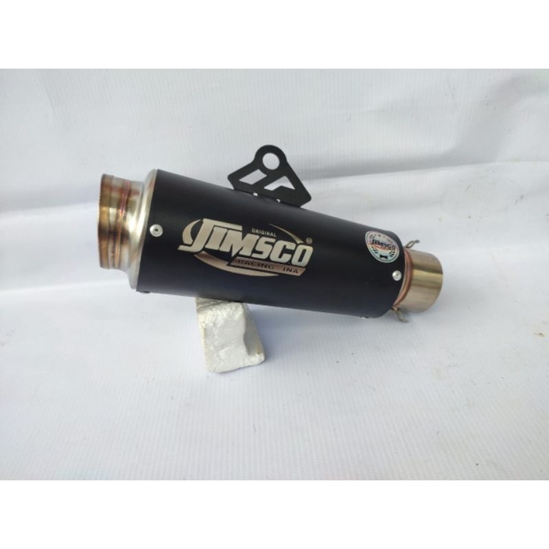 Jual Silencer Knalpot GP1 Black Coating Original JIMSCO Racing Exhaust ...
