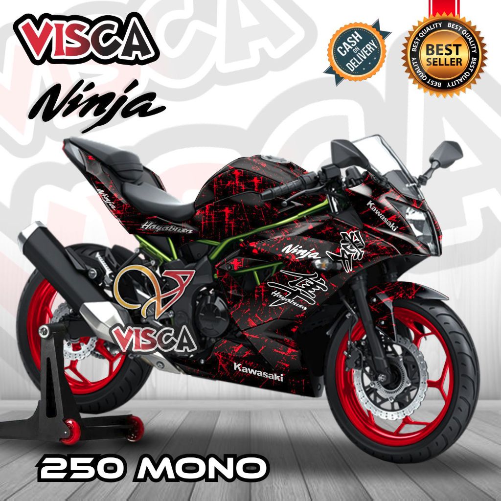 Jual Decal Ninja 250RR Mono Full Body Stiker Ninja 250SL Striping Ninja ...
