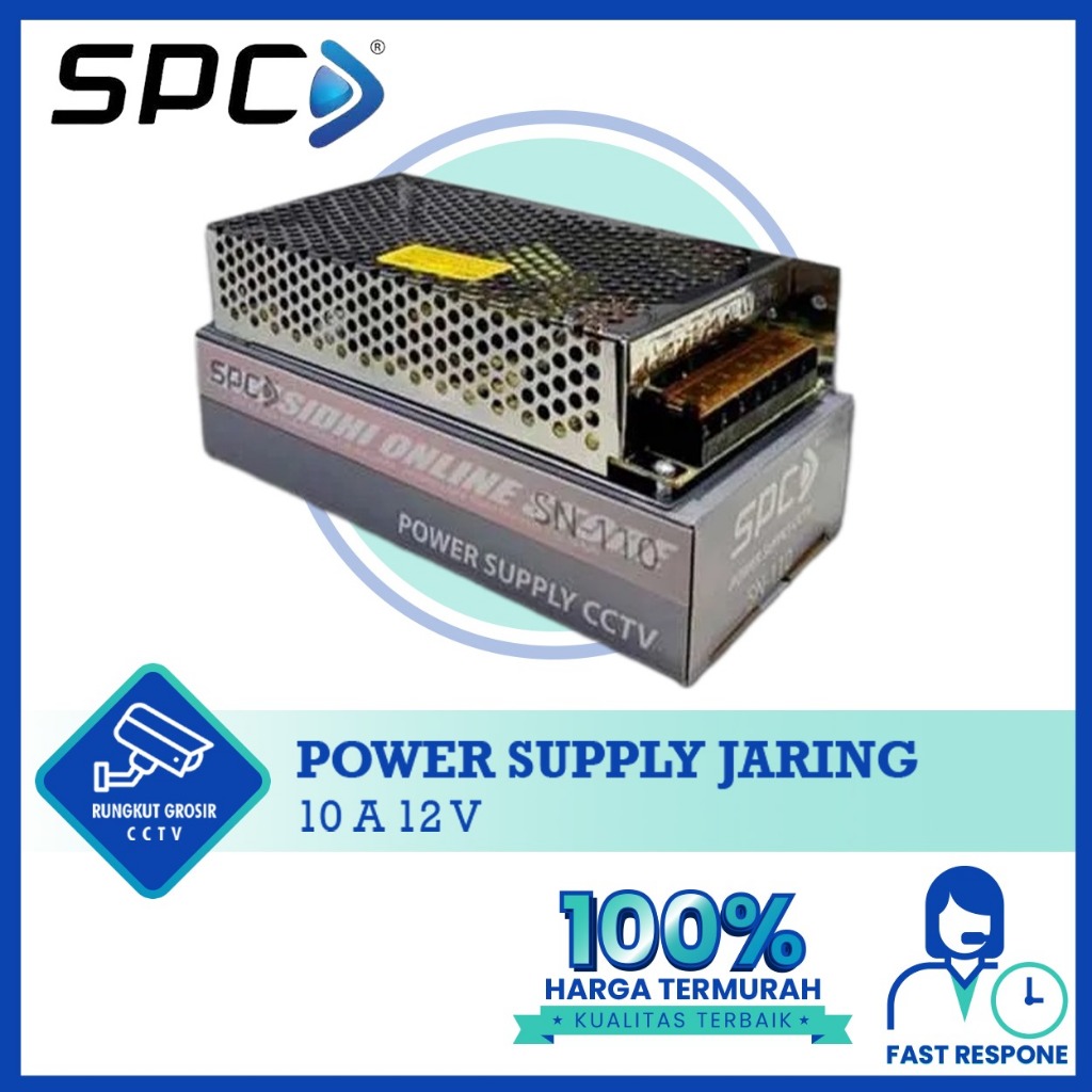 Jual POWER SUPLLY JARING MERK SPC 10 AMPERE | Shopee Indonesia