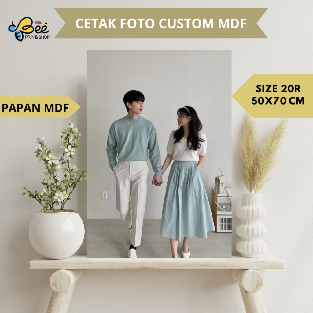 Jual CETAK FOTO 20R 50X70 CM + BINGKAI MDF , Cetak Foto Custom , Cetak ...