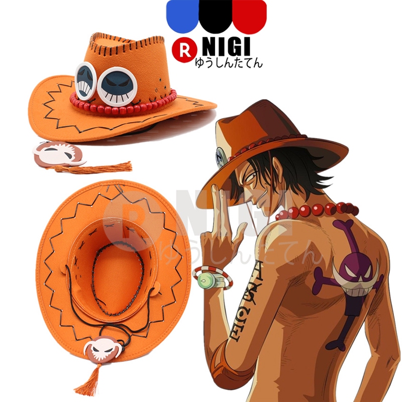 Jual NIGI Topi Koboi Ace Portgas D. Ace - Karakter Anime One Piece ...