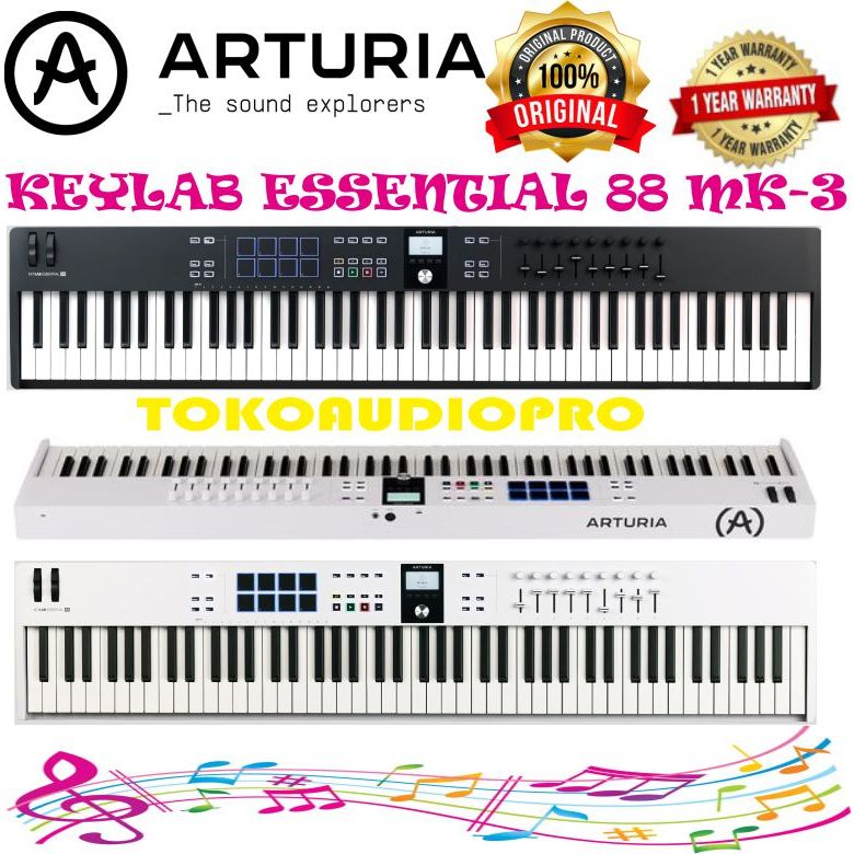 Jual Arturia KeyLab Essential 88 mk3 Midi Keyboard Controller | Shopee ...