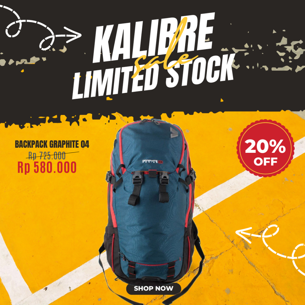 Jual Promo Kalibre Backpack Graphite 04 910486443 | Shopee Indonesia