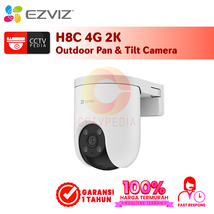 Jual Ezviz H8C 4G 2K 3MP: Keamanan Tanpa Batas dengan Fitur Pan & Tilt ...