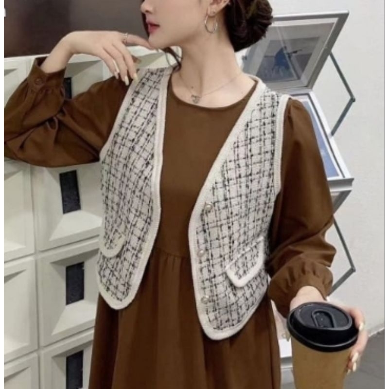 Jual KOREAN BLEZER TWEDD PREMIUM BANGKOK BKK | Shopee Indonesia