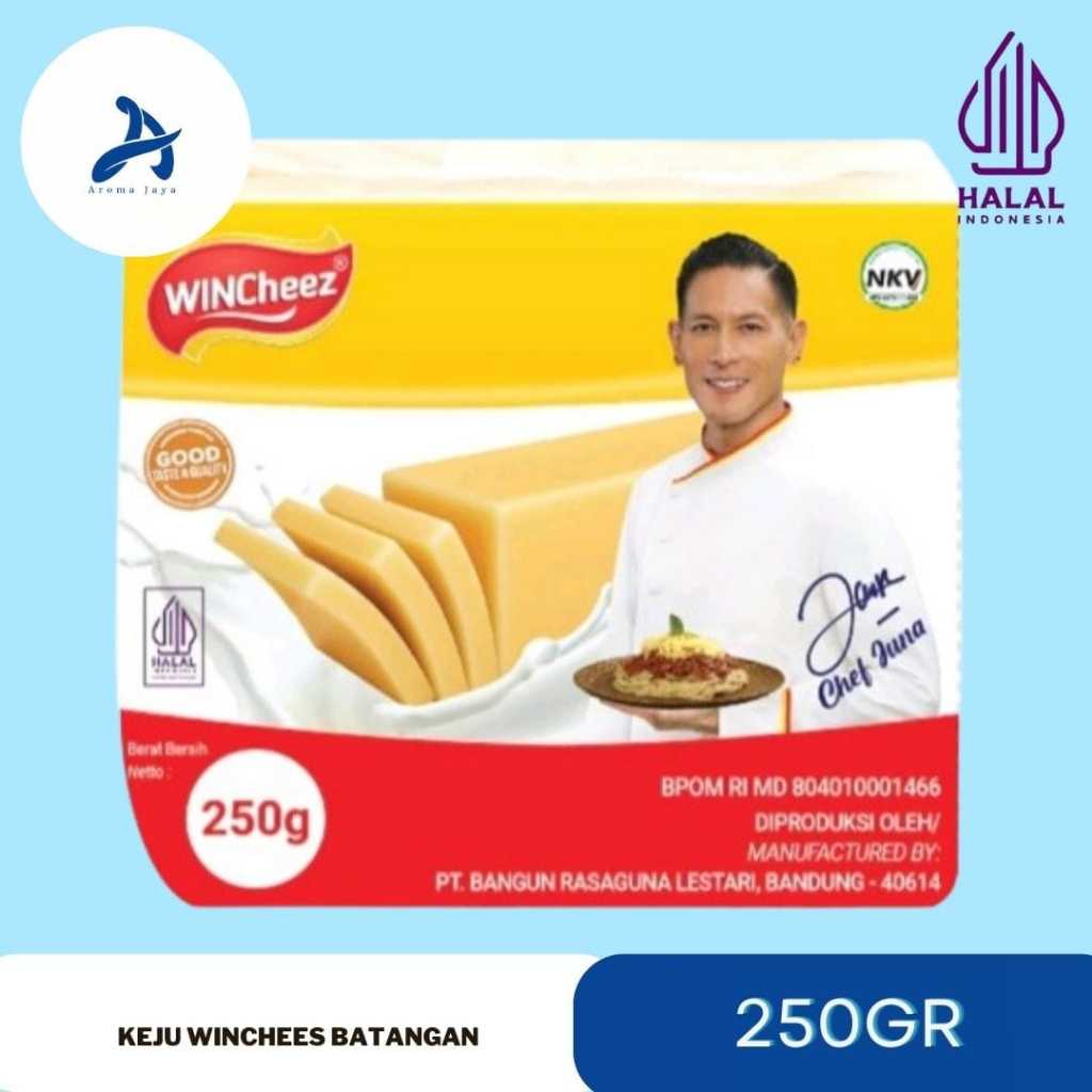 Jual Keju Cheddar Wincheez Keju Batangan Wincheese Keju Winchiz 250 ...