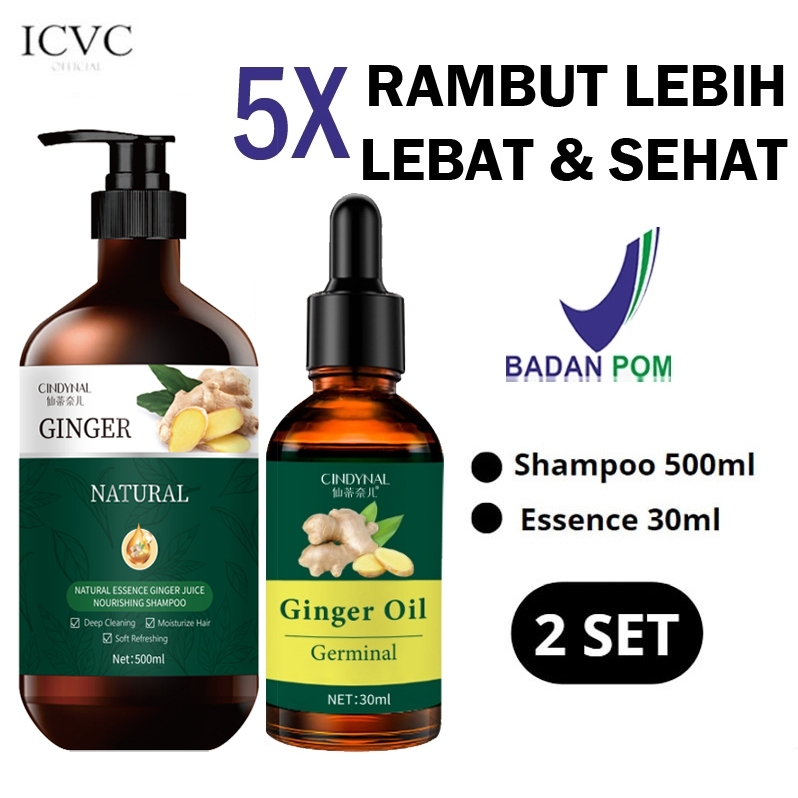 Jual BPOM CINDYNAL Paket Shampo Jahe Penumbuh Rambut Botak + Gratis ...