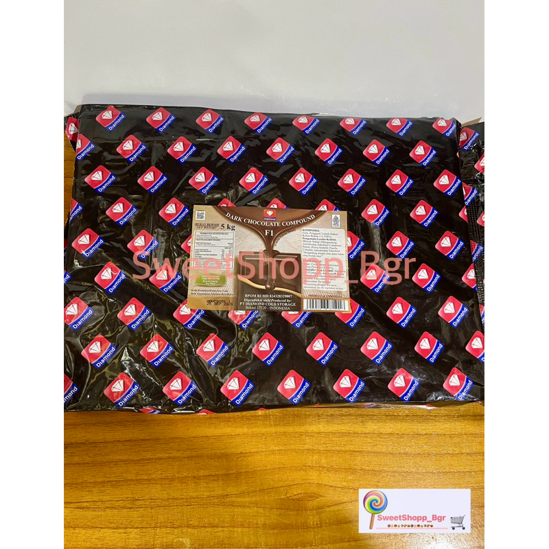 Jual Diamond Dark Chocolate Compound / Coklat Batangan / Coklat Blok ...