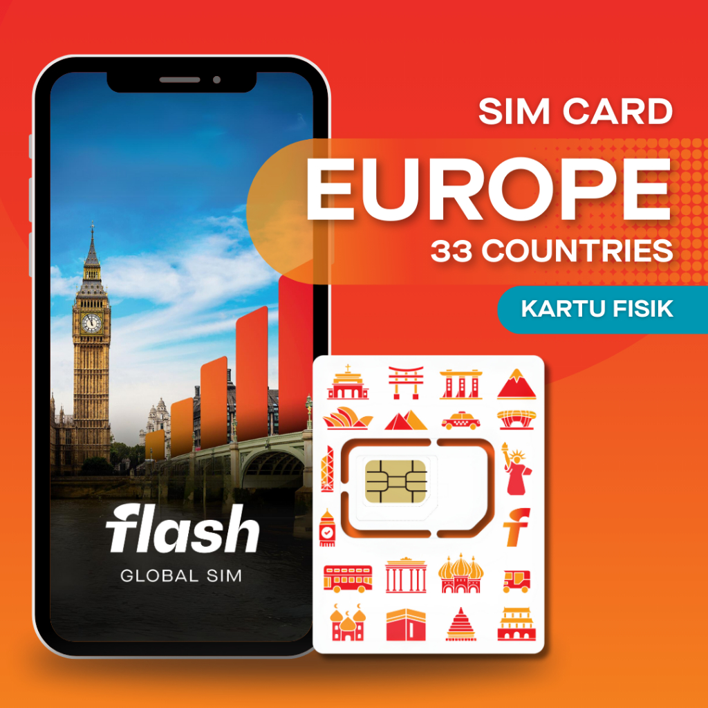 Jual Sim Card Europe 33 Negara Big Quota 1GB -20GB (Kartu Perdana Eropa ...
