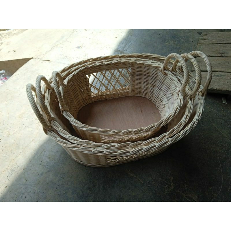 Jual kerajang rotan oval silang full rotan pritit ukuran L | Shopee ...