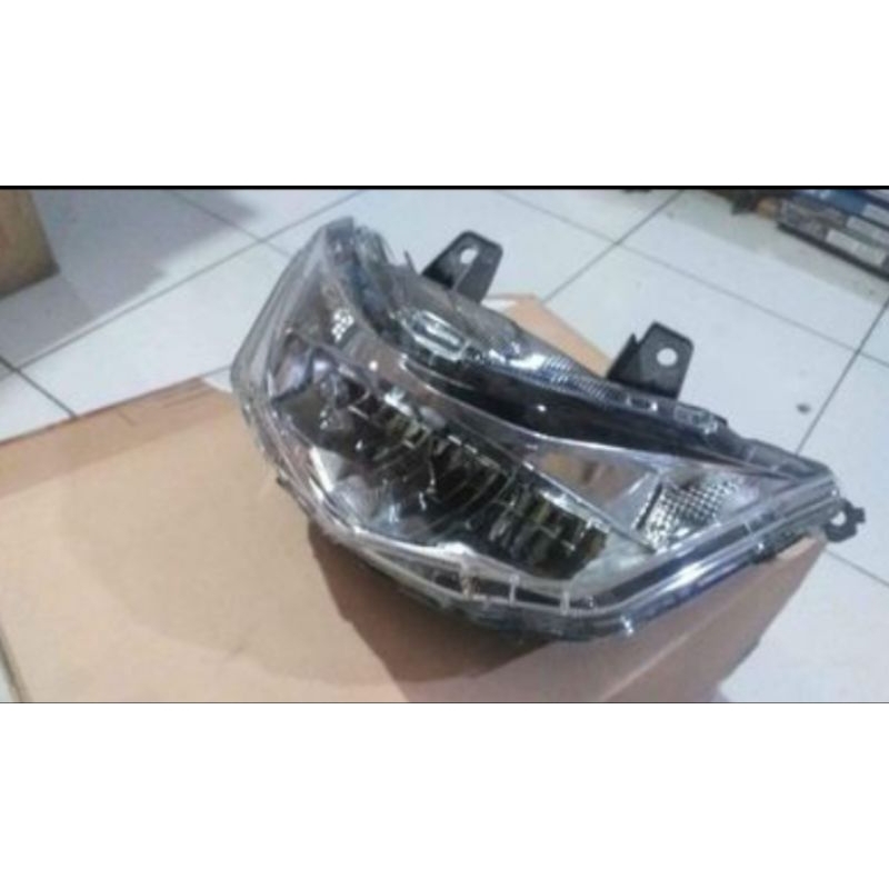 Jual reflektor lampu depan beat delux beat 2020 led komplit lampu depan ...