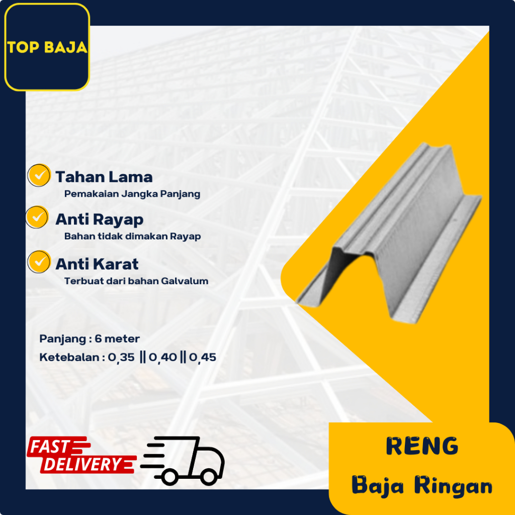 Jual Reng Atap Rangka Baja Ringan panjang 6 m Prima Inti R 28 Ketebalan ...