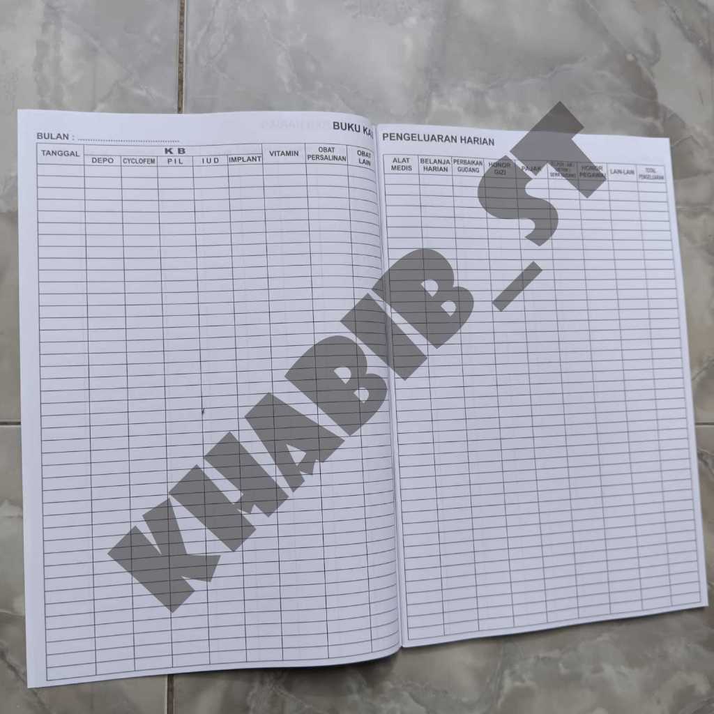 Jual buku besar Buku REGISTER Buku KAS BUKU MTBS (buku kunjungan pasien ...