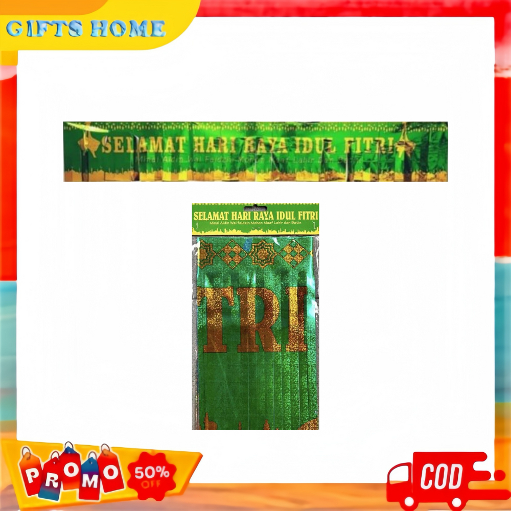 Jual Banner Garland Idul Fitri / Banner Rumbai Selamat Idul Fitri ...